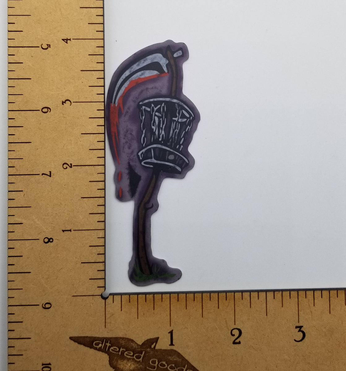 Disc golf reaper sticker – Altered Goods